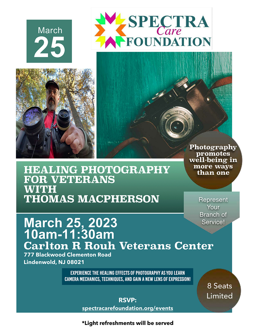 Healing Photography for Veterans with Thomas MacPherson on March 25th ...
